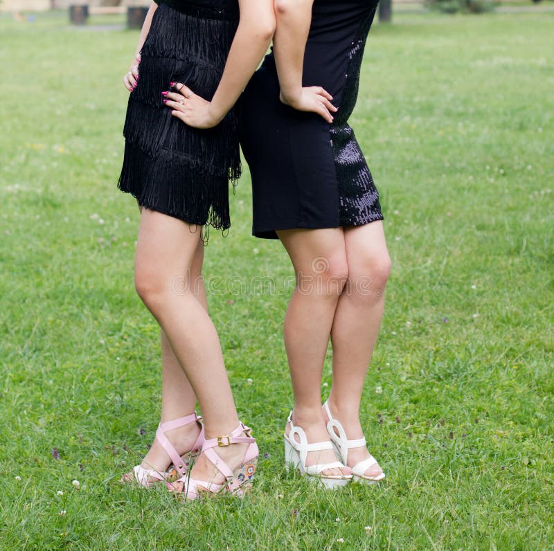 Legs of two women stock image. Image of foot, legs, business - 40735579