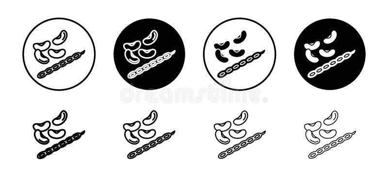 Legume Vector Icon Set Collection. Legume Outline Flat Icon Stock ...