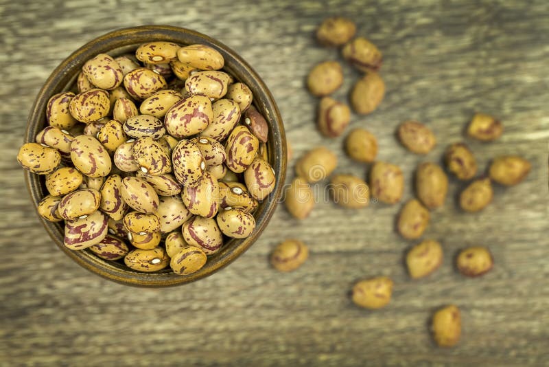 Legumes; Dried Roman Beans. Stock Image - Image of organic, white ...