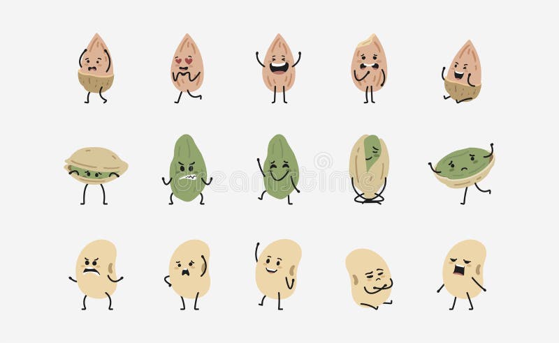 Legumes Character Vector in Flat Design Stock Vector - Illustration of ...