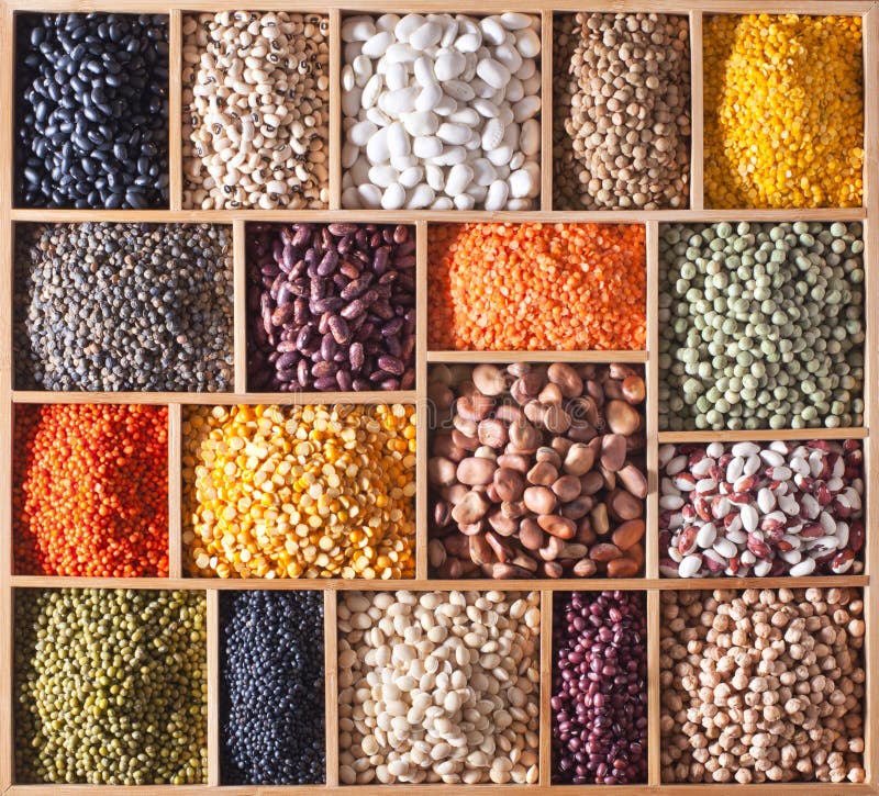 Legumes and cereals stock image. Image of food, natural - 33126389