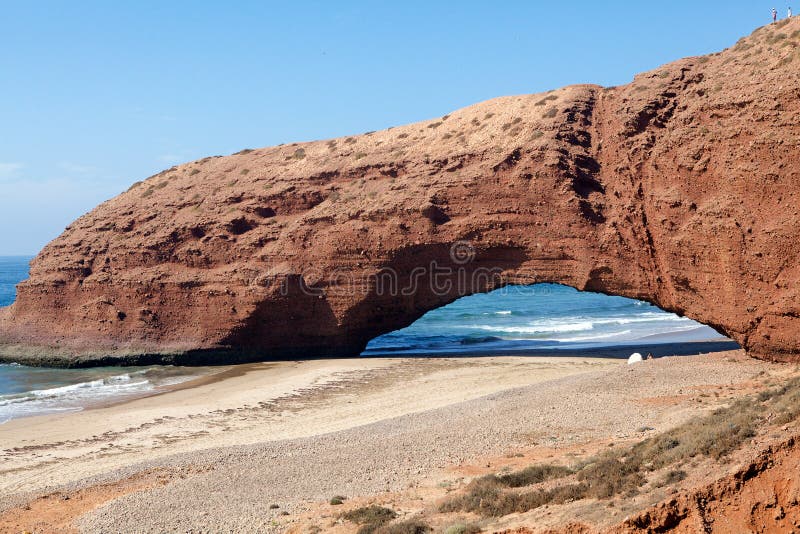 Legzira beach Morocco stock photo. Image of african, sand - 26968010