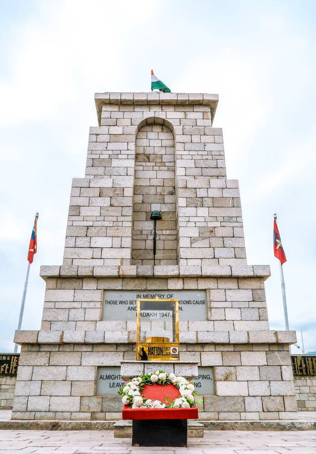 LEH, INDIA - JUNE 27, 2018:: Hall of Fame, War Memorial in Leh Stock ... LEH, INDIA - JUNE 27, 2018:: Hall of Fame, War Memorial in Leh Stock ...