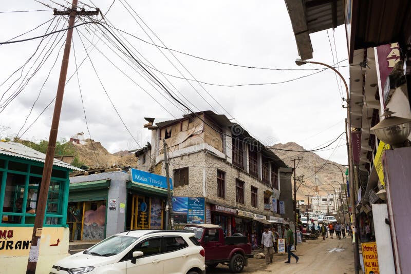 Leh Ladakh editorial stock photo. Image of street, town - 82197053