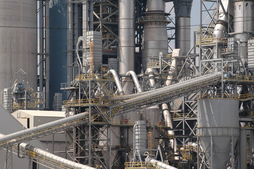 Lehigh City stock image. Image of factory, plant, tower - 197975