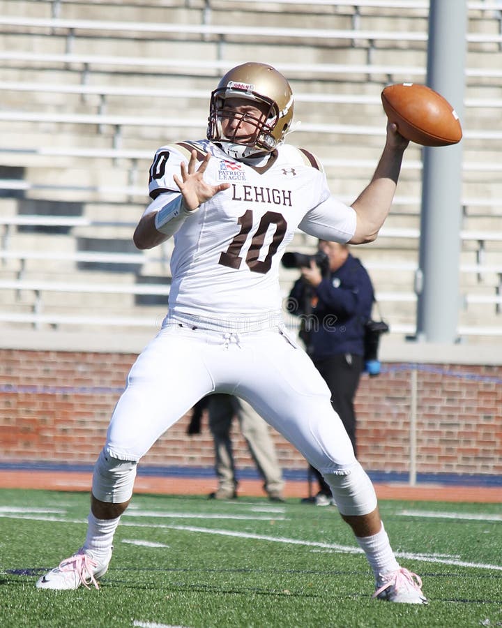 Lehigh Quarterback Brandon Bialkowski Editorial Photography - Image of ...
