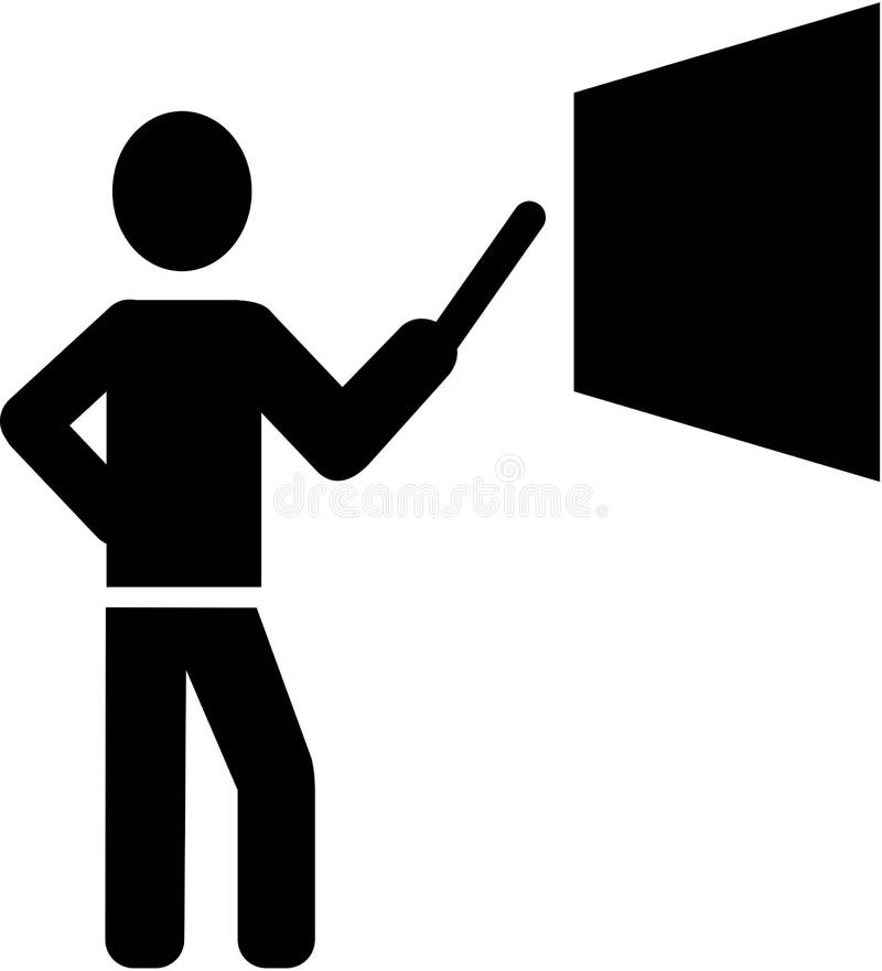 Lehrer Pictogram Symbol vektor abbildung. Illustration von graphik ...