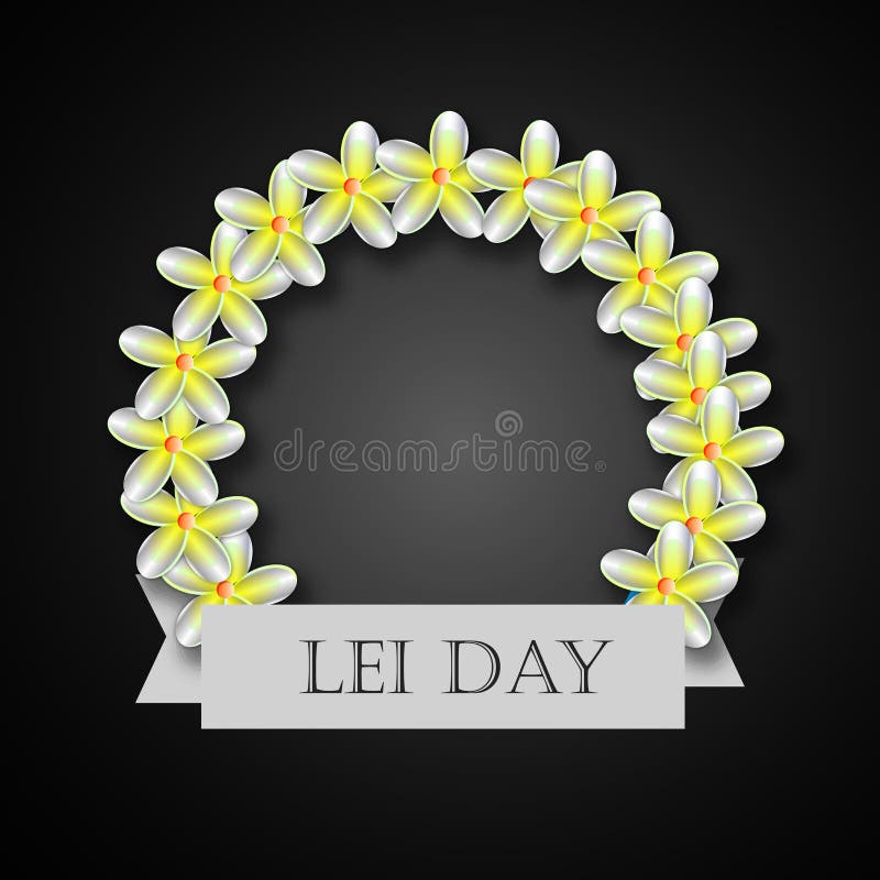Lei Day background stock vector. Illustration of hawaiian - 86874381