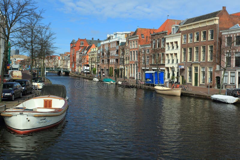 Leiden editorial photo. Image of architecture, canal - 25890331