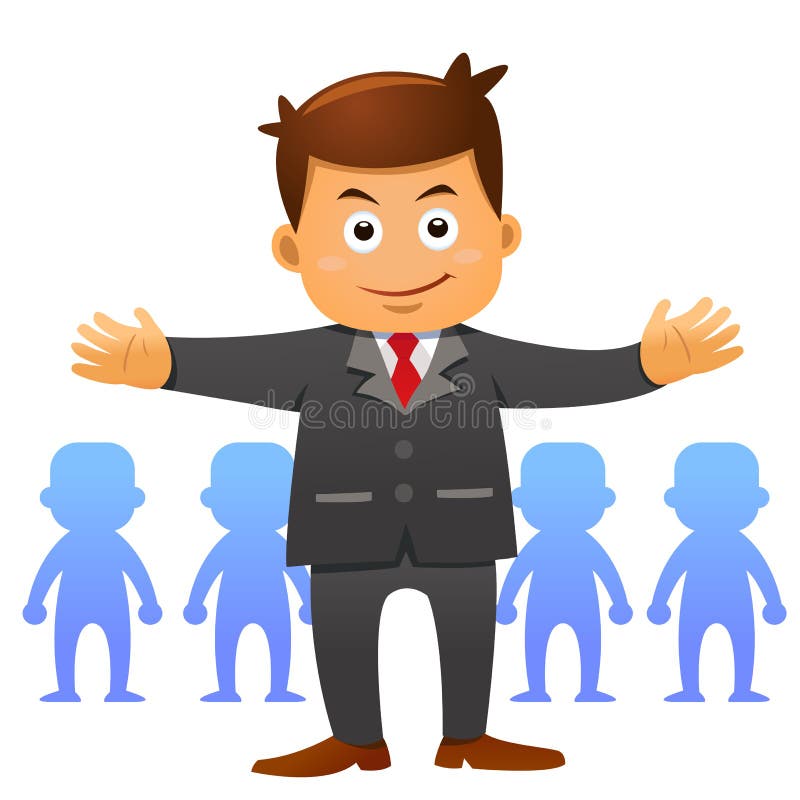 Leider vector illustratie. Illustration of winnen, vertrouwen - 34786425