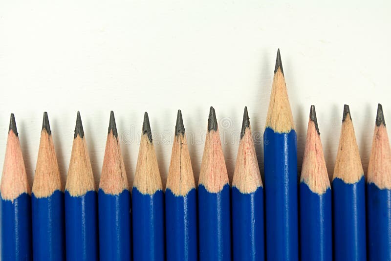 Leider van de potloden stock foto. Image of leerling, potlood - 439688