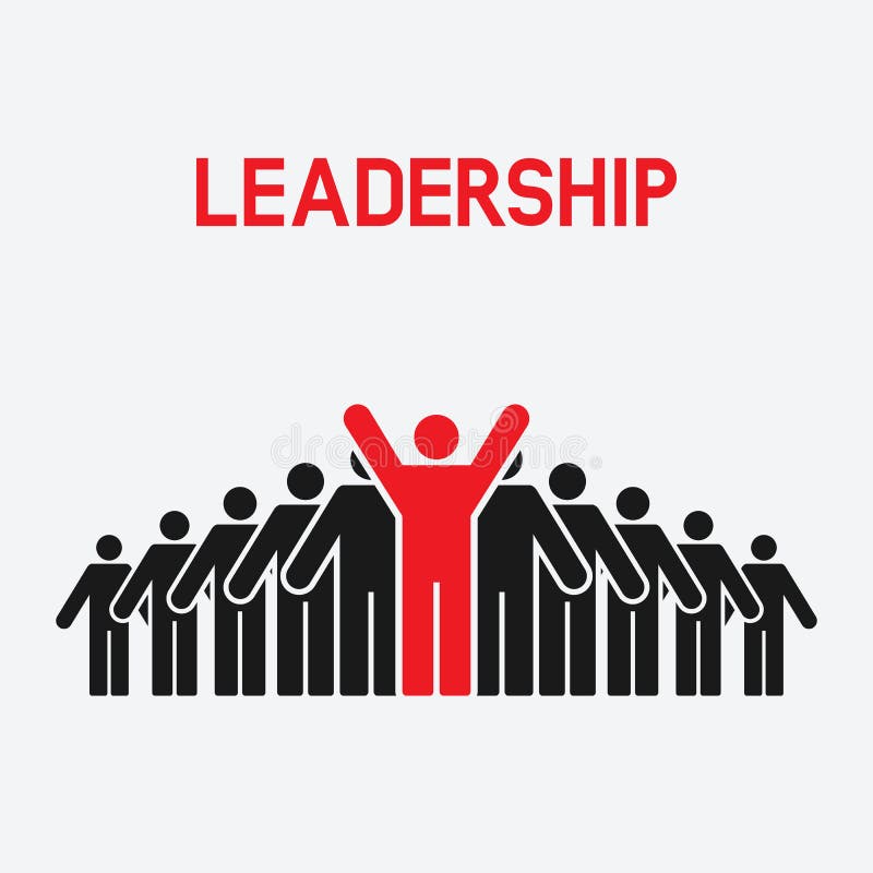 Leiding En Groepswerkconcept Vector Illustratie - Illustration of ...