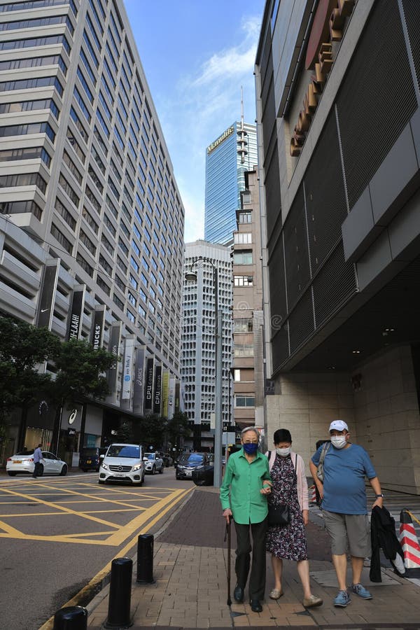 The Leighton Road at Day Time, Causeway Bay, Hk 14 Oct 2021 Editorial ...