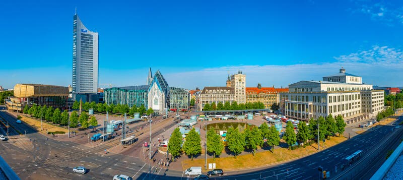Leipzig, Germany, August 9, 2022: Aerial View of the University ...