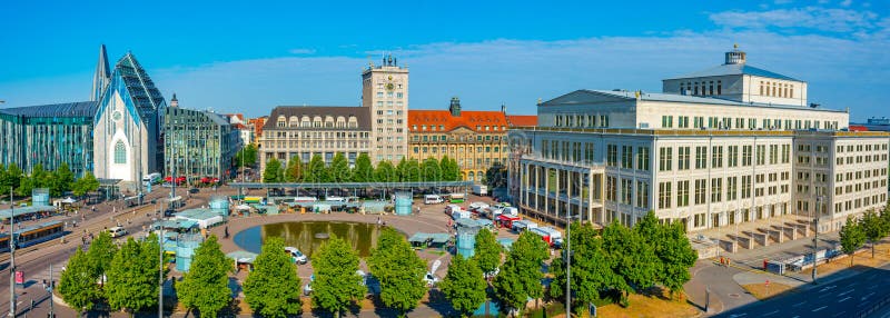 Leipzig, Germany, August 9, 2022: Aerial View of the University ...