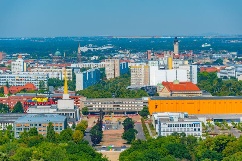Leipzig, Germany, August 9, 2022: Panorama View of Dresden, Germ ...