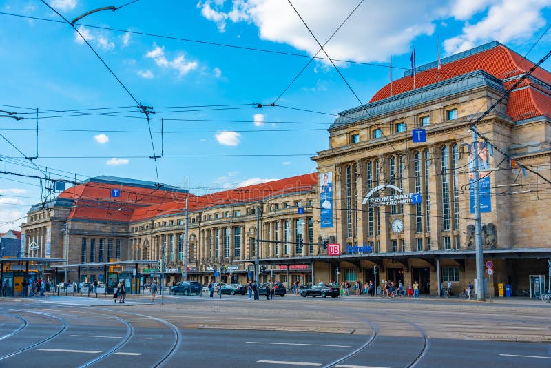 Leipzig, Germany, August 8, 2022: View of the Main Train Station ...
