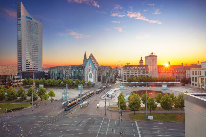 Leipzig, Germany. editorial stock photo. Image of church - 188021148