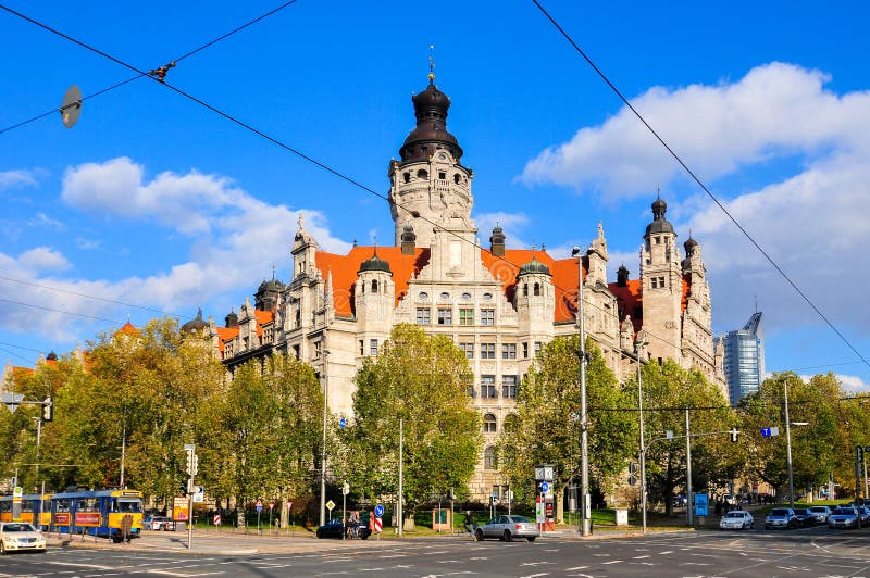 Leipzig Town Hall - Germany Editorial Stock Photo - Image of ...
