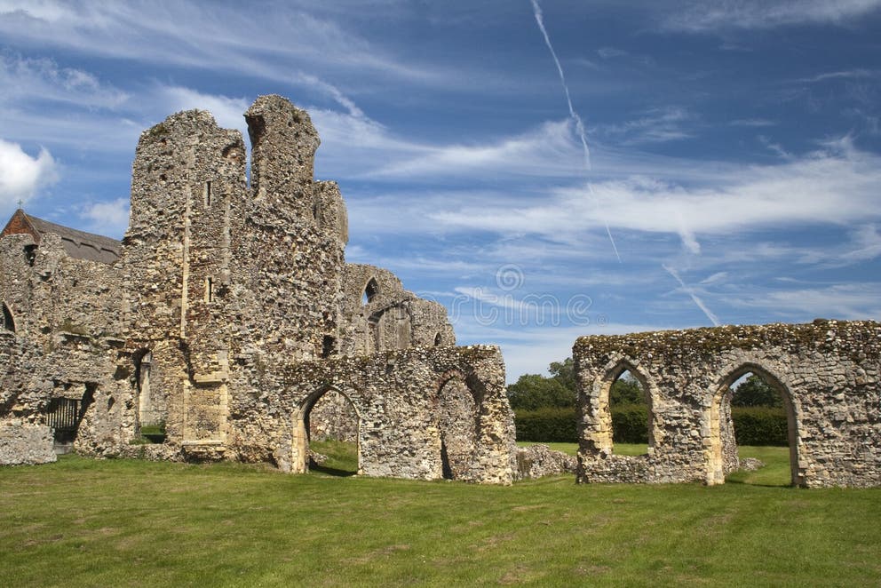 Leiston Abbey, Suffolk, England Editorial Photo - Image of ruins, rock ...