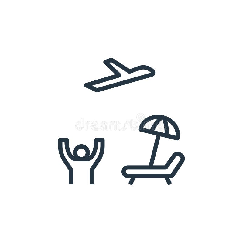 Leisure Vector Icon Isolated on White Background. Outline, Thin Line ...
