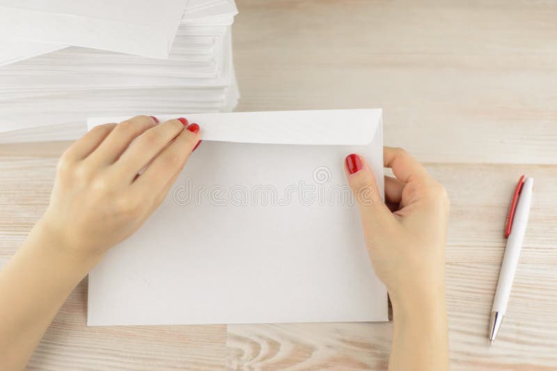 Leisurely Work in the Office: Stationery Department Worker Opens the ...