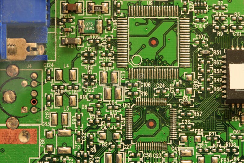 Leiterplatte stockbild. Bild von kupfer, elektronik, digital - 5890683