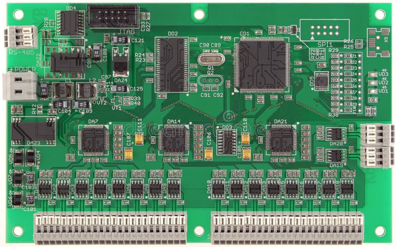 Leiterplatte Und Sein Computerdesign Stock Abbildung - Illustration von ...