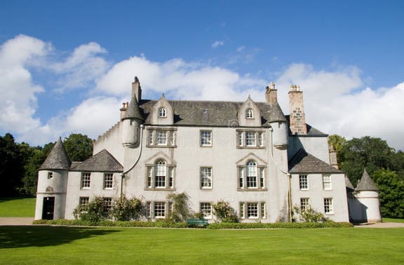 Leith Hall Castle stock photo. Image of fort, home, crest - 3021902