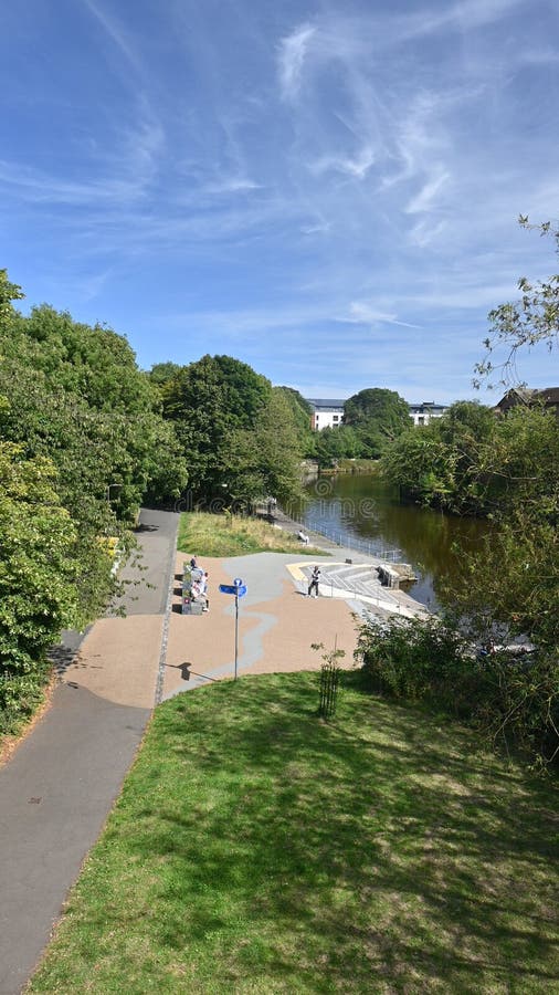 Leith Walk stock image. Image of waterway, plant, stream - 330738143