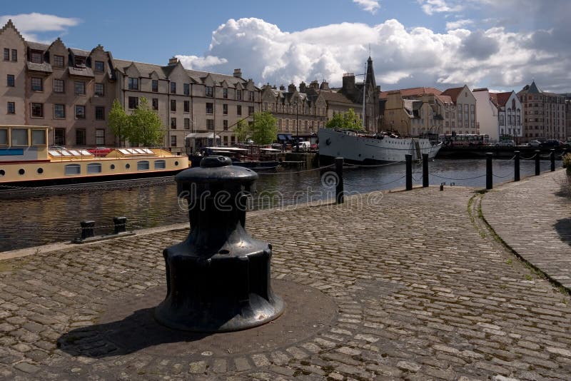 Leith Harbour - Edinburgh, Scotland Stock Image - Image of sunny ...