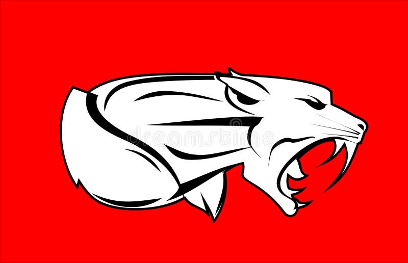 Lejon Tiger, Puma, Panter, Jaguar Maskot Vektor Illustrationer ...