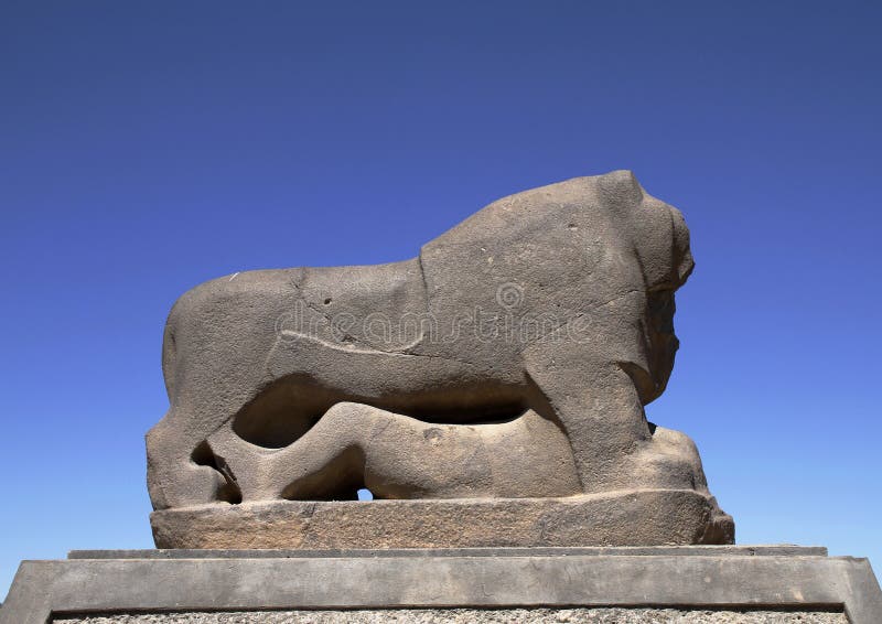 Lejonet av Babylon fotografering för bildbyråer. Bild av lejon - 77600603