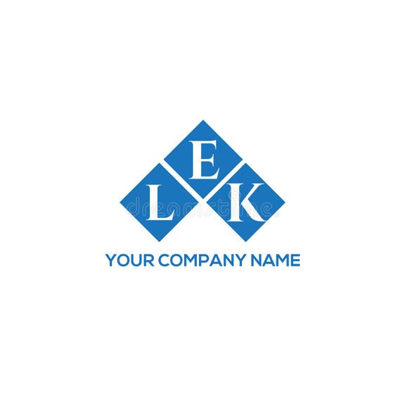 LEK Letter Logo Design on BLACK Background. LEK Creative Initials ...