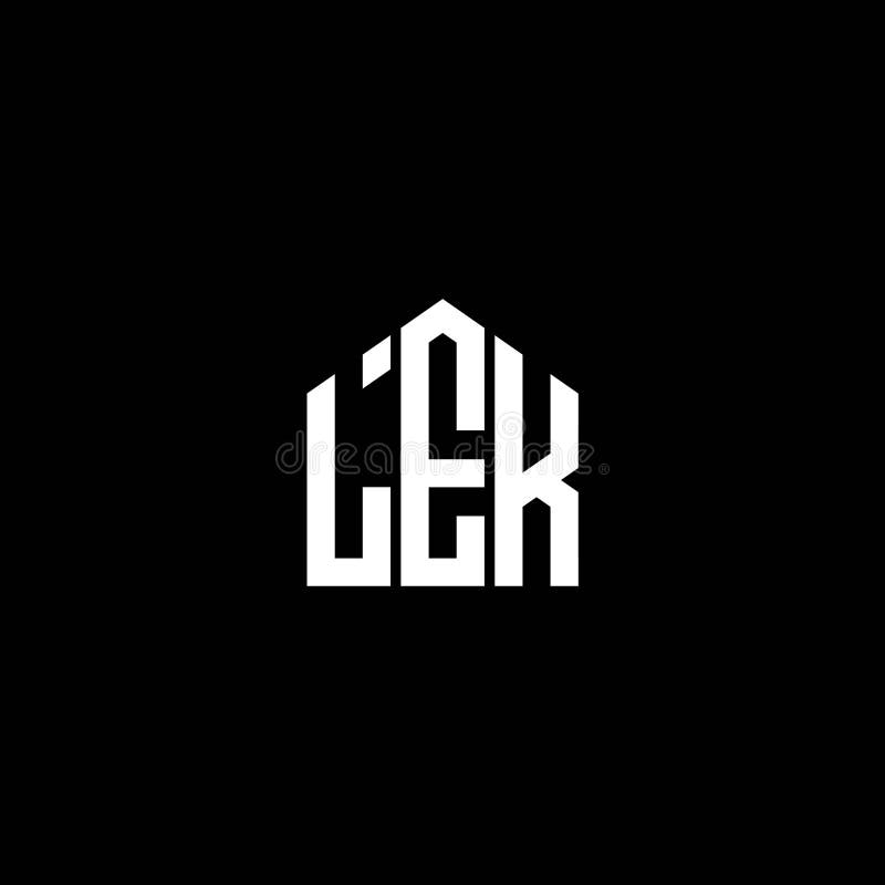LEK Letter Logo Design on BLACK Background. LEK Creative Initials ...