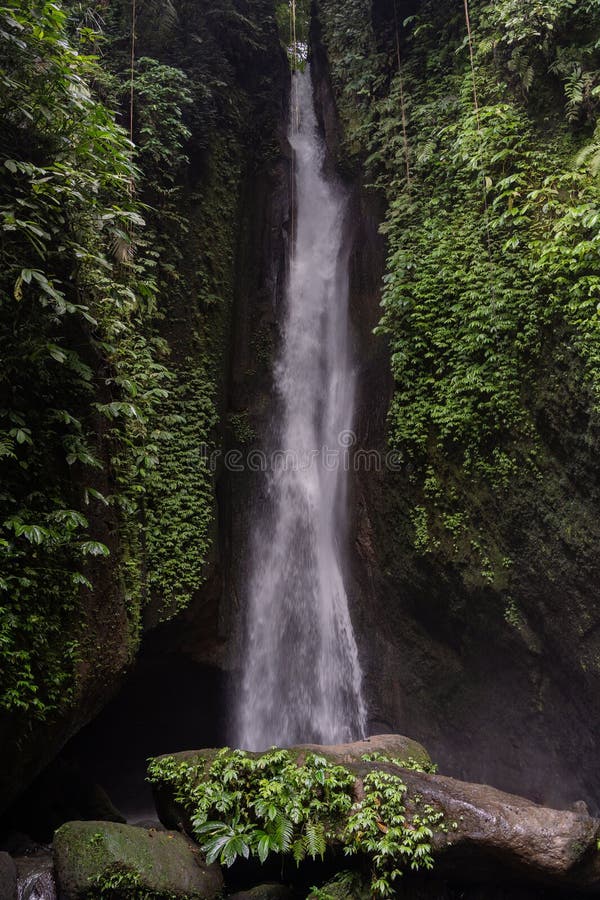 Leke Leke Waterfall Bali is One of the Hidden Gems of the North. Stock ...