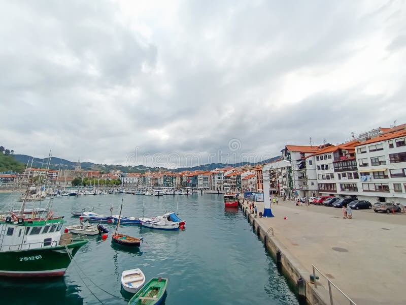 Lekeitio Town View from Pier, Spain Editorial Stock Image - Image of ...