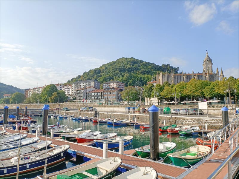 Lekeitio Town View from Pier, Spain Editorial Image - Image of biscay ...