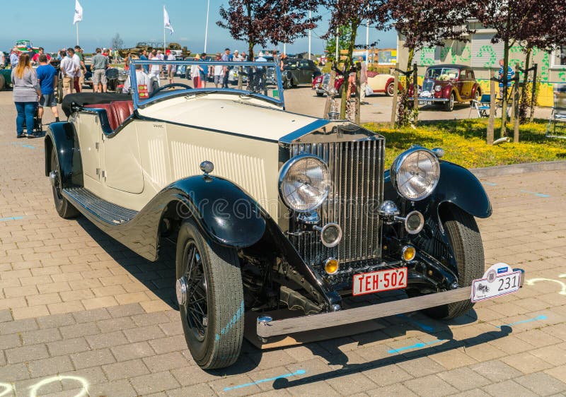 Rolls Royce Oldtimer at the Annual National Oldtimer Day in Lelystad ...