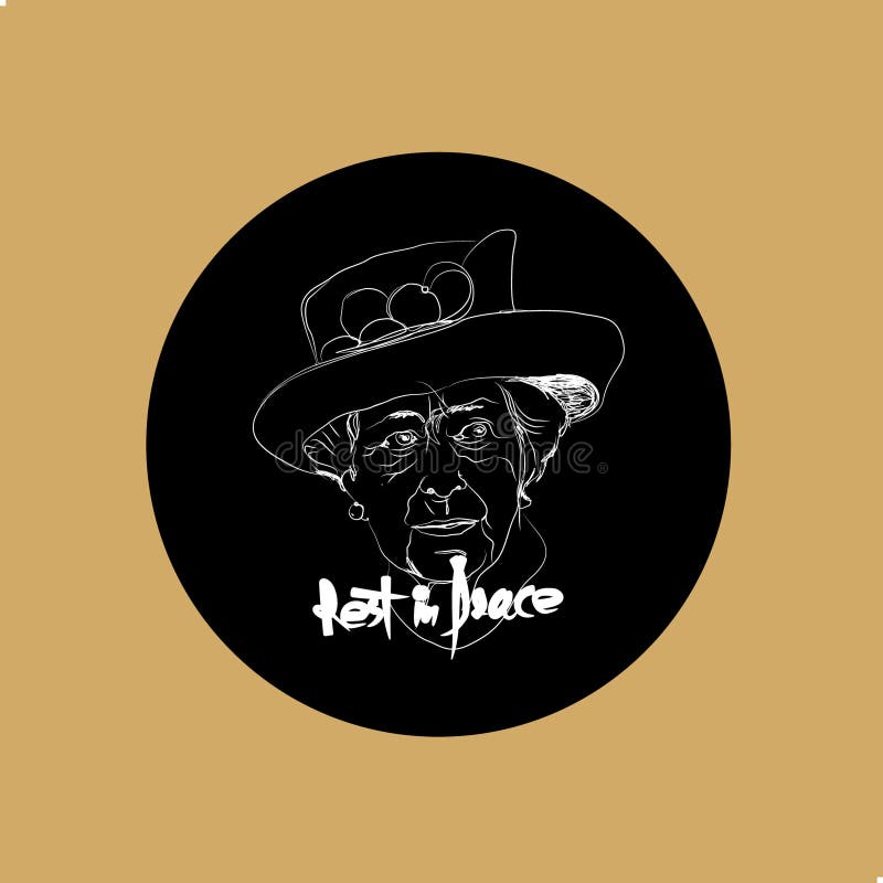 British Queen Elizabeth Hand Sketch, Rest in Peace Editorial ...