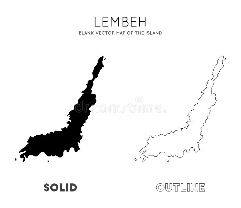 Lembeh map. stock vector. Illustration of lembeh, geography - 155705191