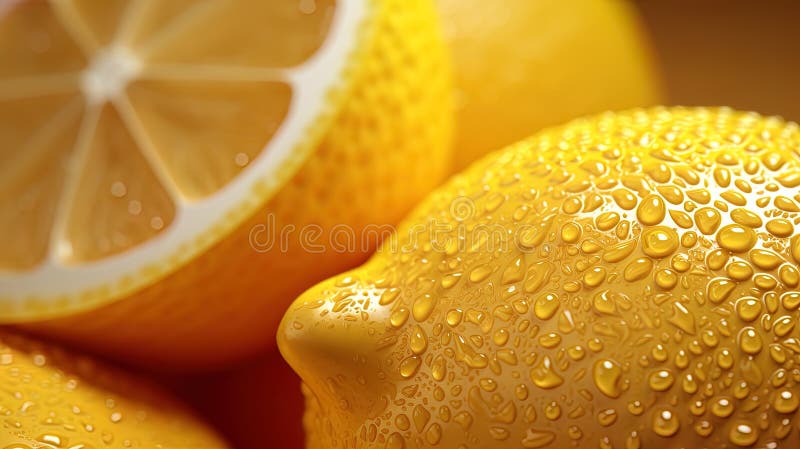 Lemon-apelsin Patterns, Photorealistic Scenes Stock Illustration ...
