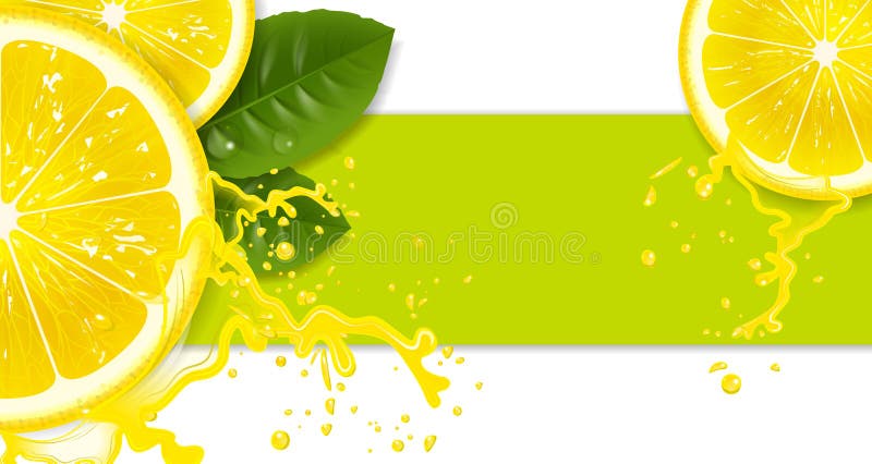 Lemon background stock vector. Illustration of flowing - 42196581