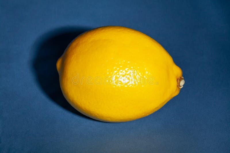 Sun Lemon with Blue Copyspace Stock Photo - Image of warm, blue: 16169444