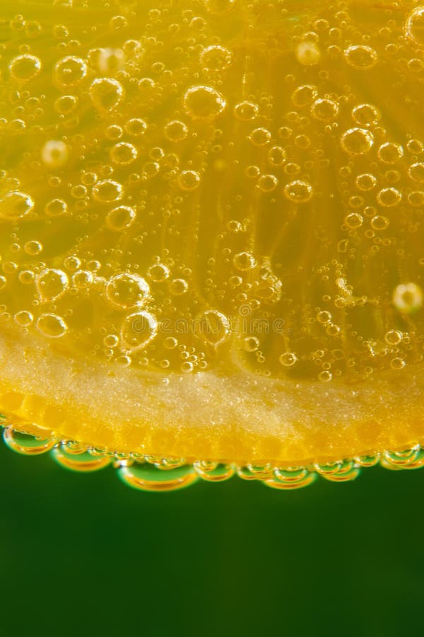 Lemon with bubbles stock image. Image of closeup, drop - 43241033