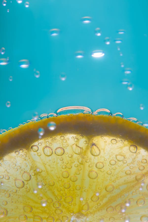 Lemon with bubbles stock photo. Image of juice, ingredient - 45086386