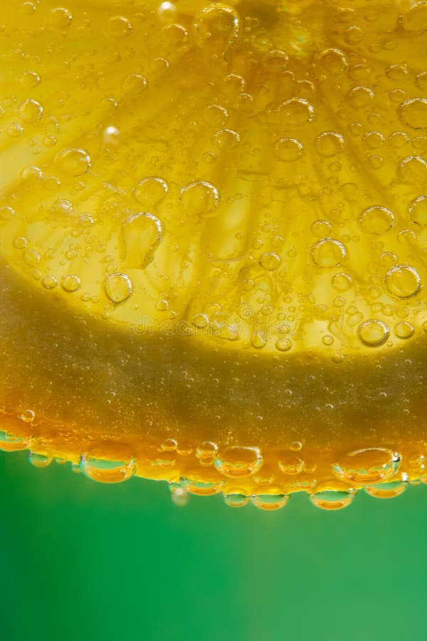 Lemon with bubbles stock image. Image of objects, healthy - 45086395