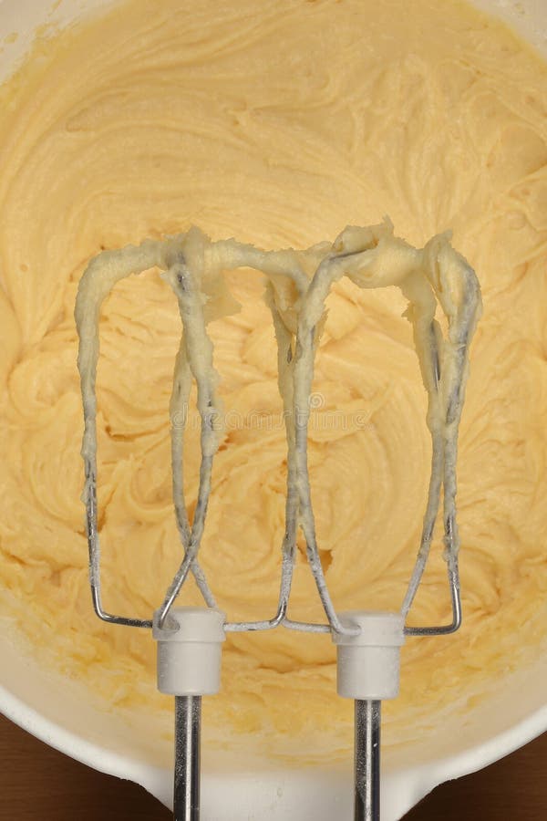 Lemon cake batter stock photo. Image of lemon, yellow - 373616104