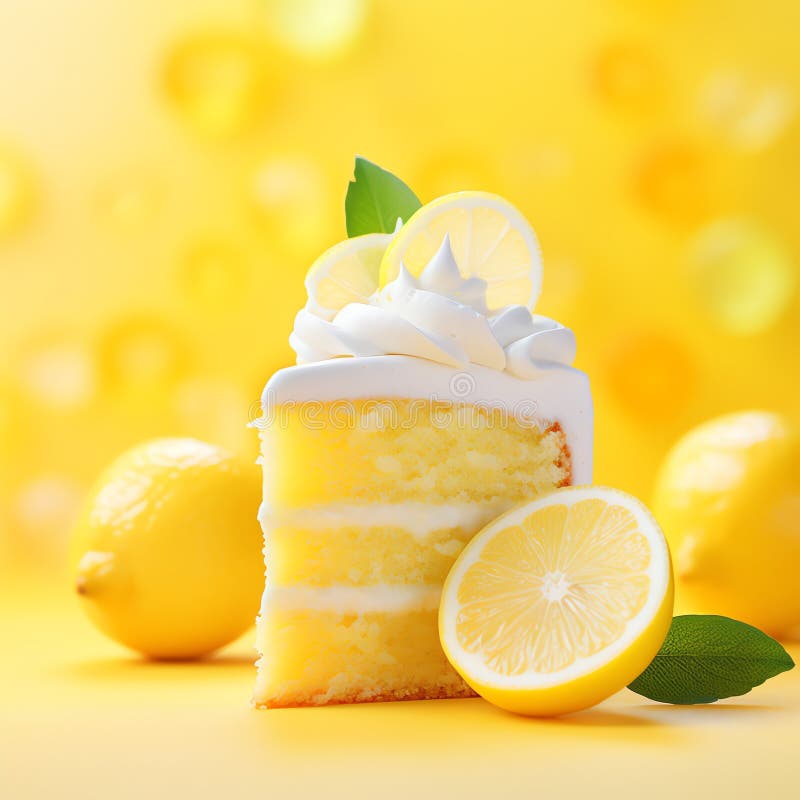 Lemon Cake for Birthday Party, Event, Banner, Flyer or Advertising ...
