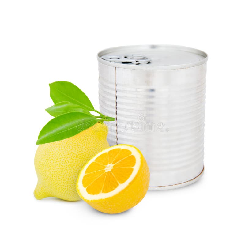 Lemon can stock image. Image of gourmet, fruit, lemon - 43532865